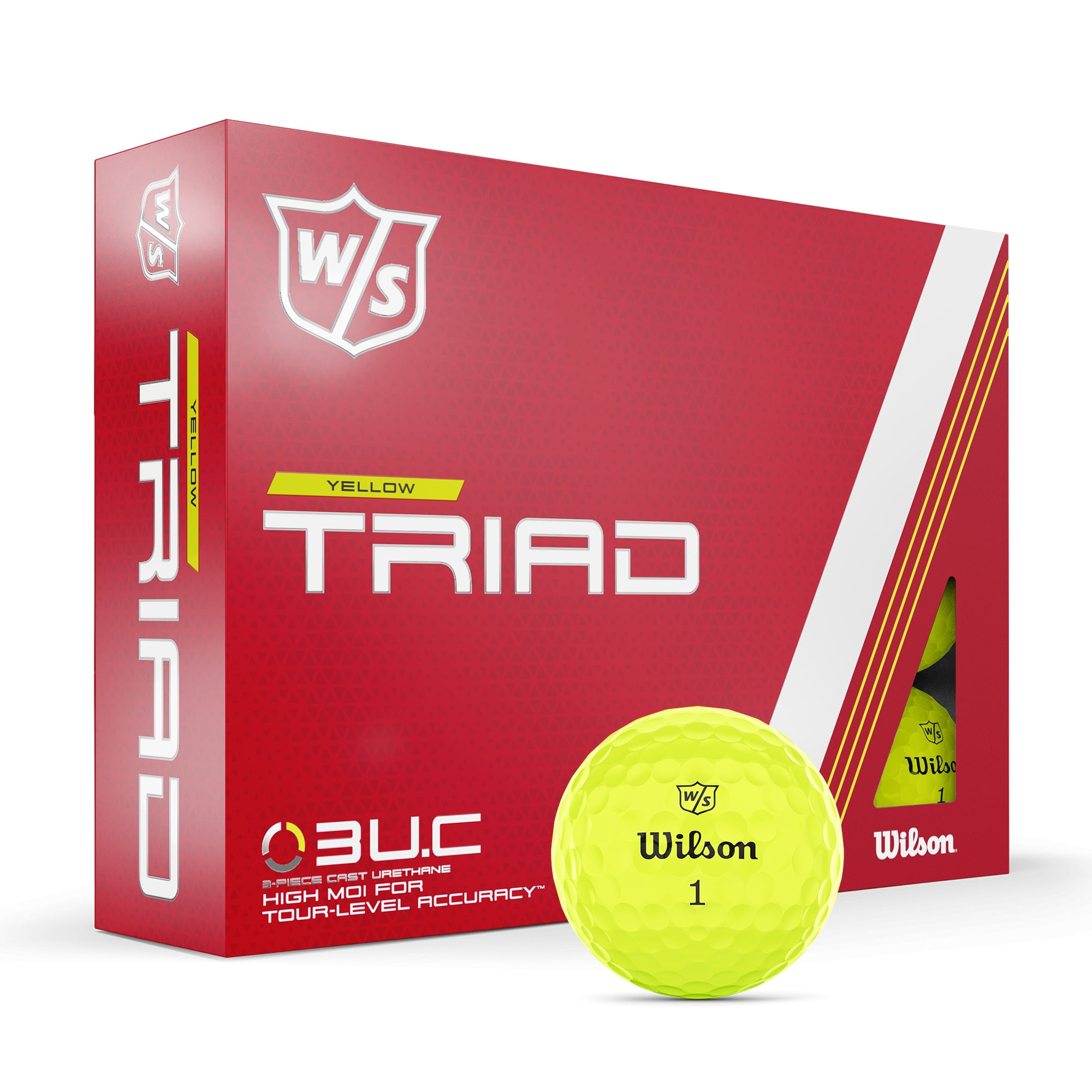 Wilson Staff Triad Golf Balls, Yellow, 12-Pack - Walmart.com