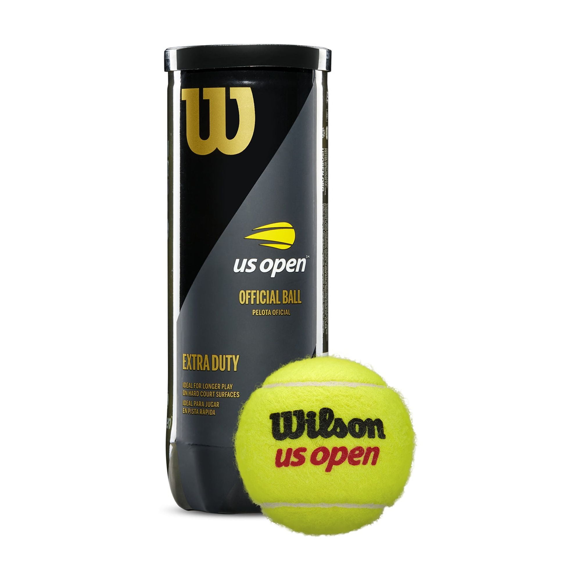 Wilson US Open Extra Duty 3 Ball Can Tennis Balls - Walmart.com