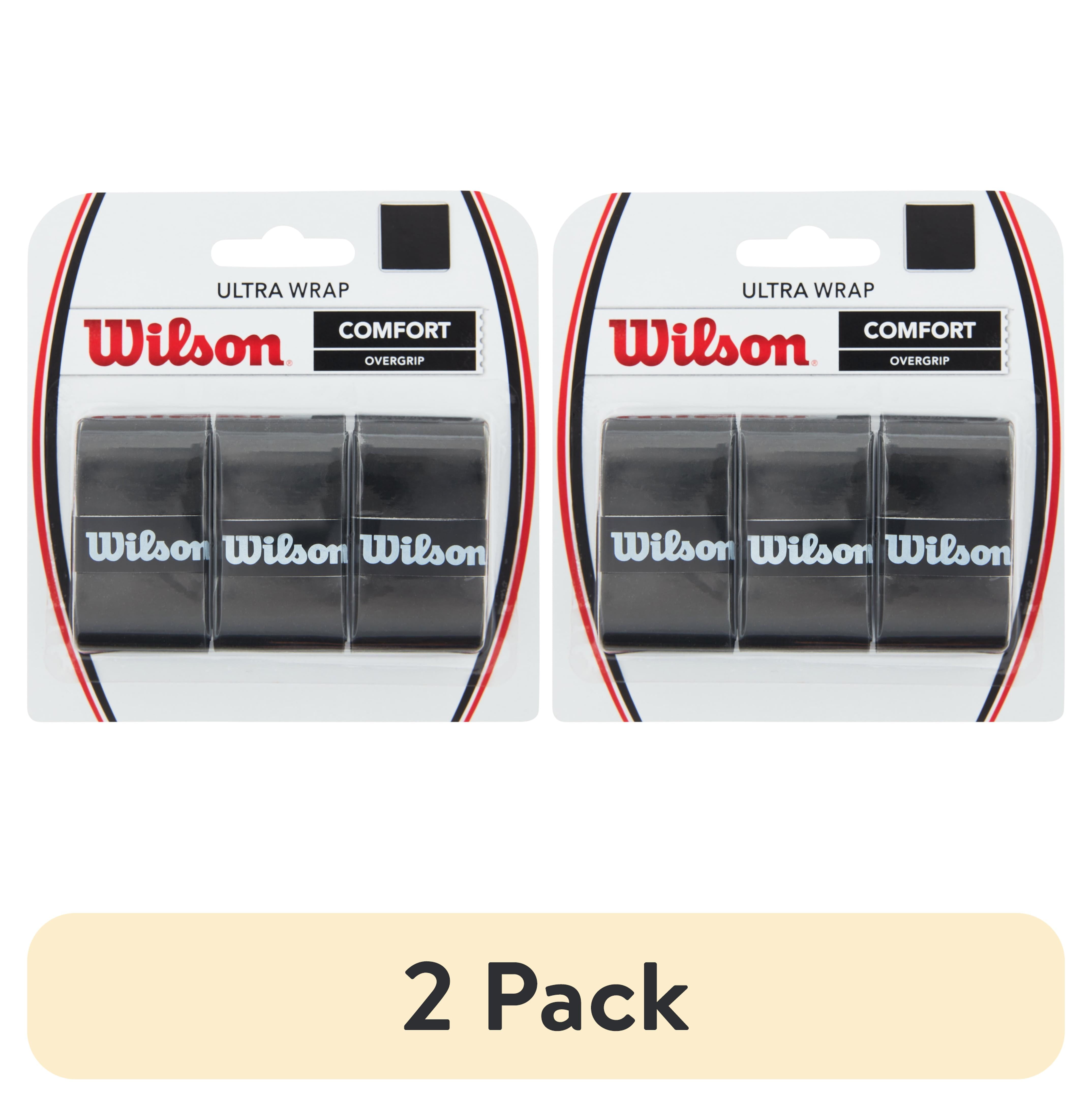 Wilson Ultra Grip Wrap Tennis Racket Overgrip Tape, Black - 3 Pack ...