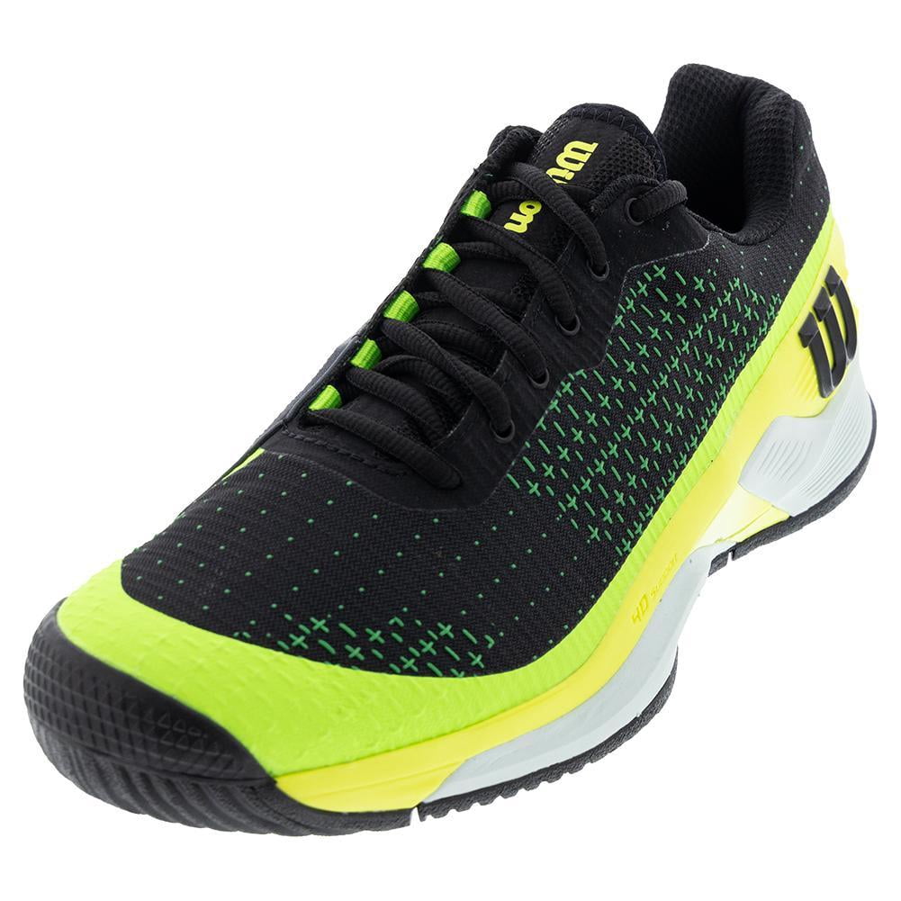 Wilson Unisex Rush Pro Extra Duty Tennis Shoes Black and Safety Yellow ...
