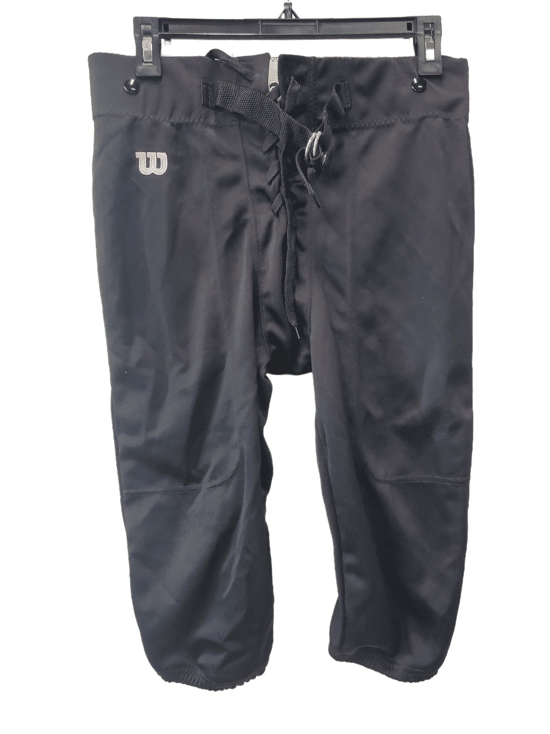 Wilson WTF5717 Youth Football Pants with snaps, Black, Medium - Walmart.com