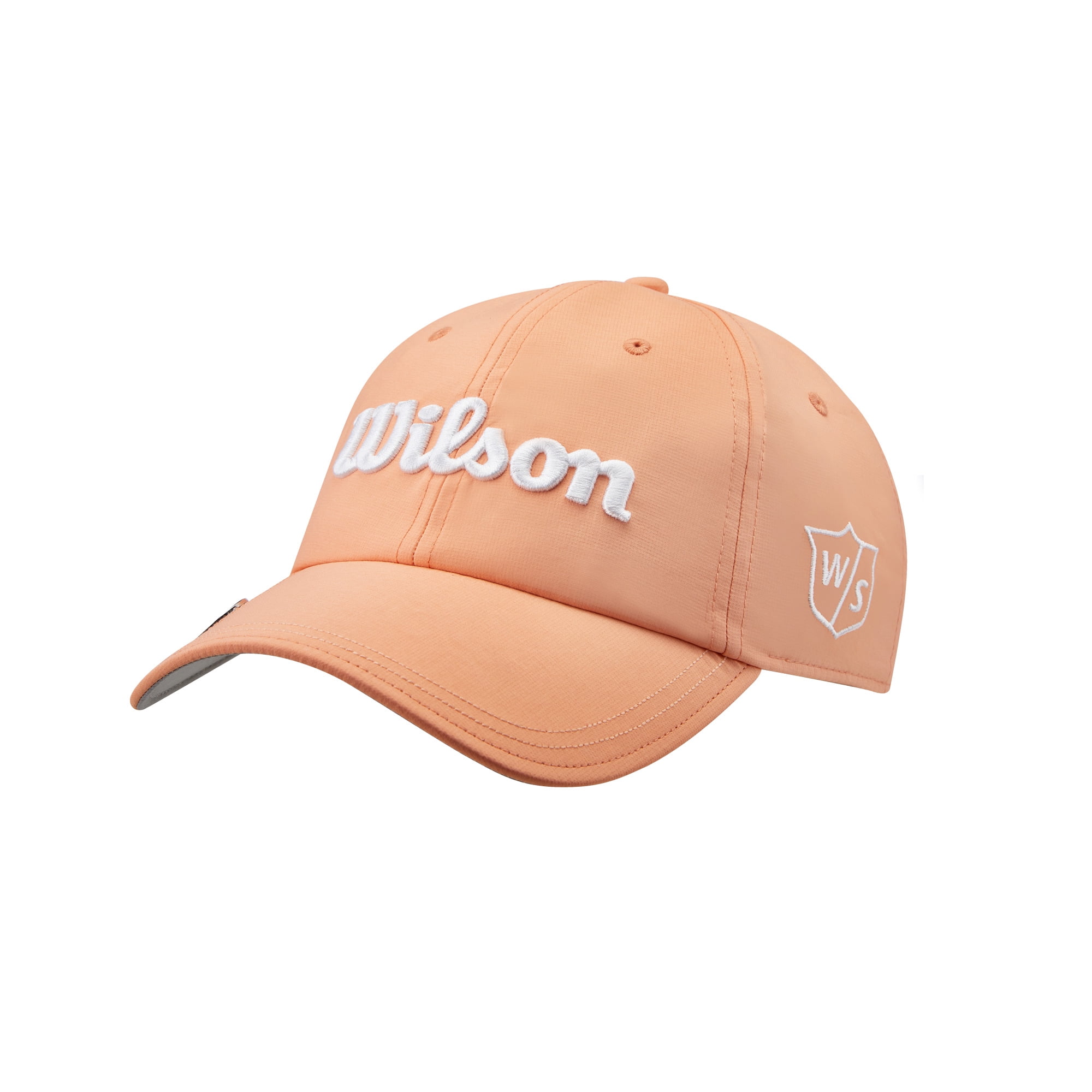 Wilson Women's Pro Tour Golf Hat Peach and White - Walmart.com
