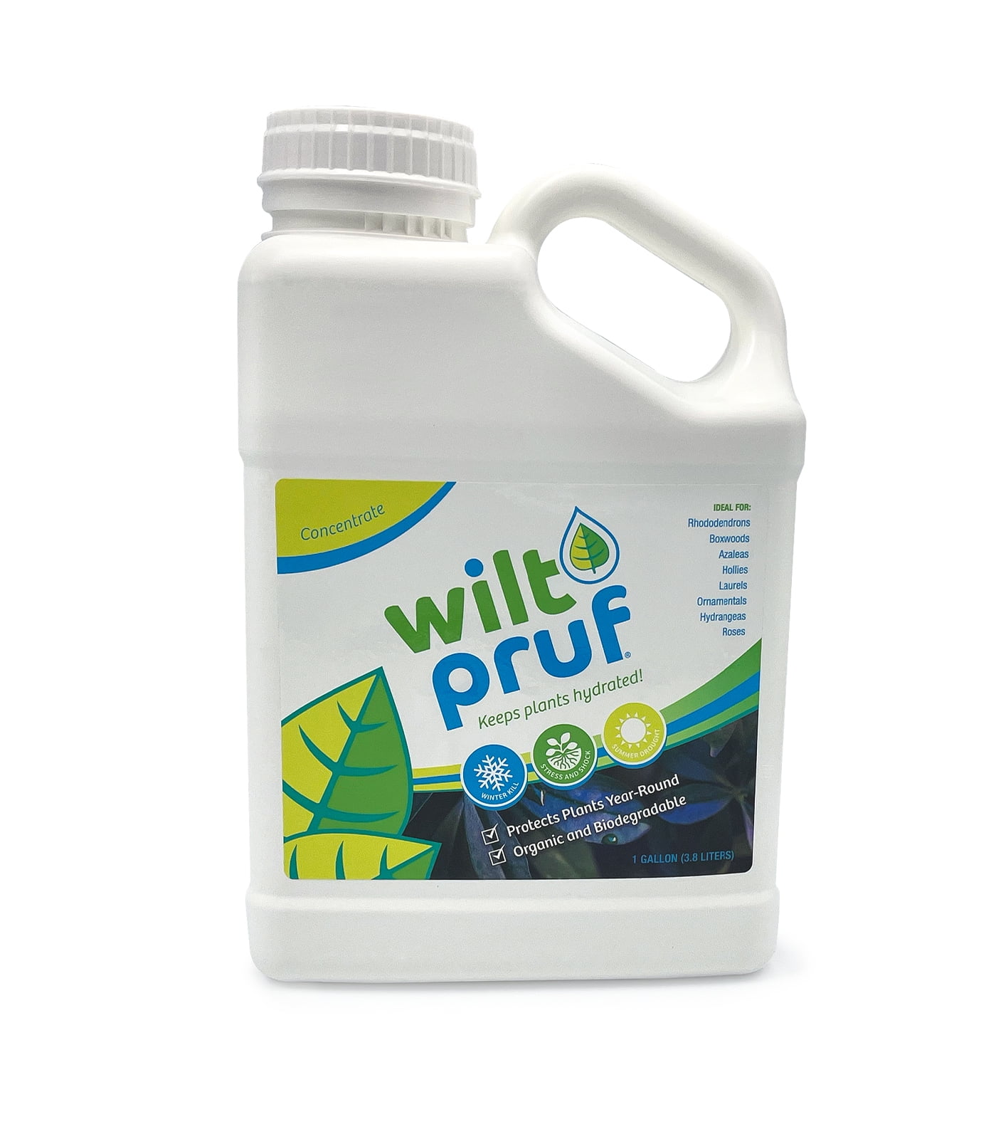Wilt-Pruf Organic Plant Protector Concentrate, Grow & Protect, 1 Gallon ...