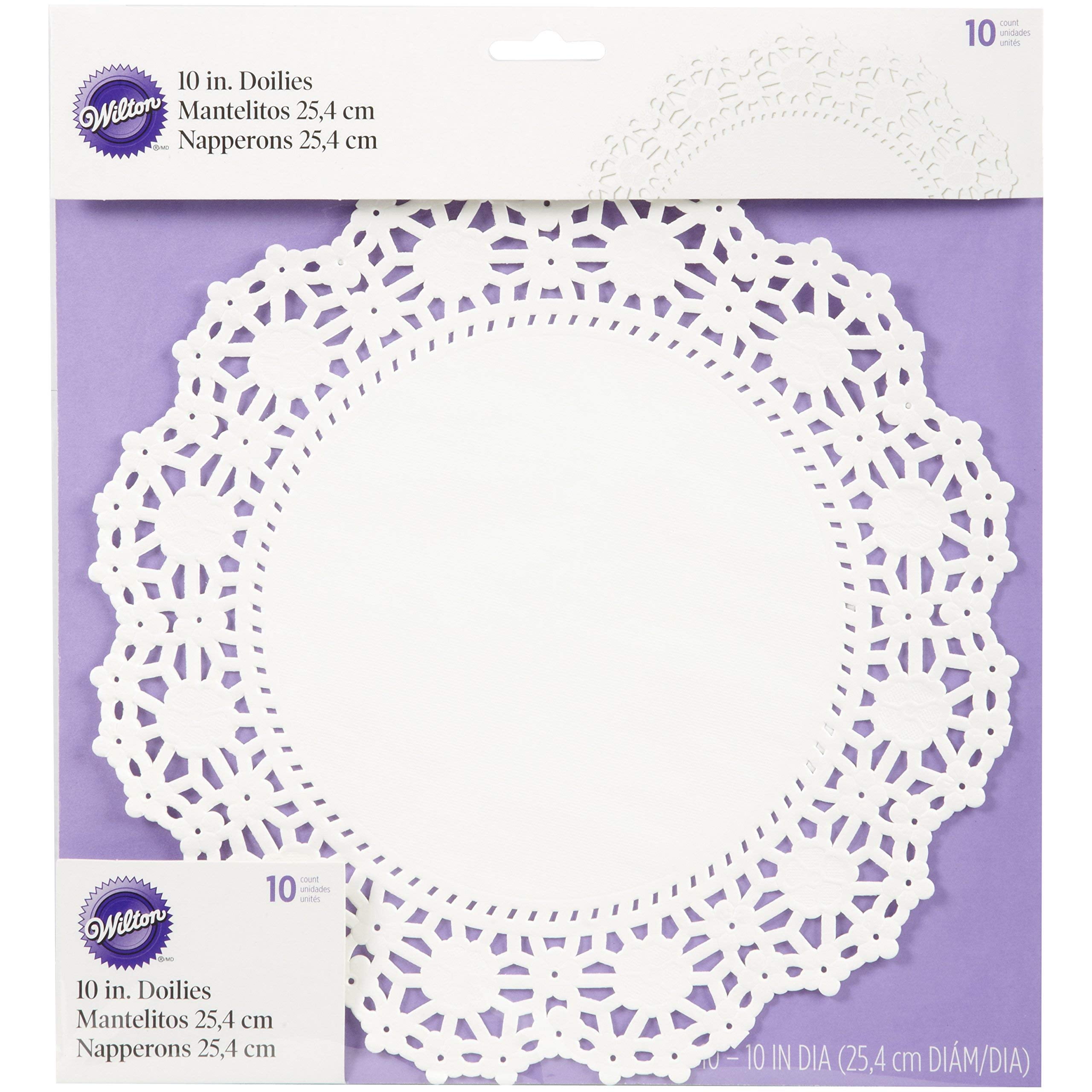 Wilton 10 Count Grease Proof Doilies, 10-Inch, White - Walmart.com