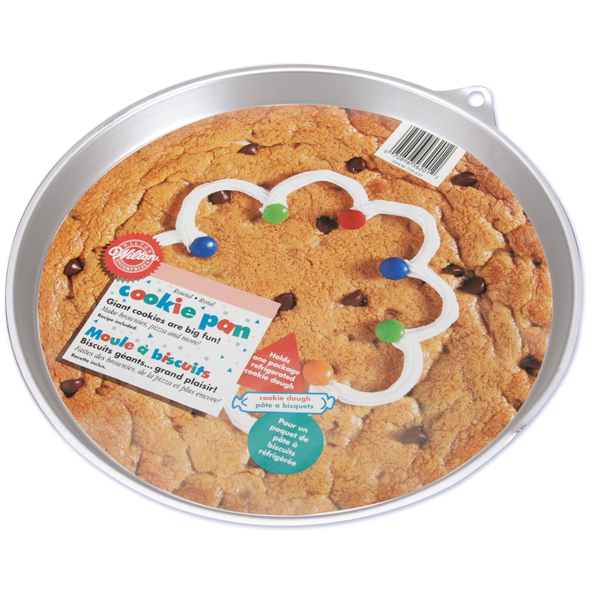 Wilton 11.5"x10.5" Giant Cookie Pan, Round 2105-6201 - Walmart.com