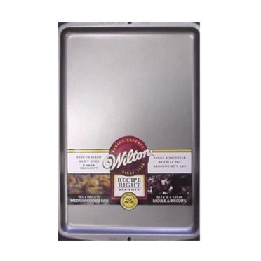 Wilton Large Nonstick Aluminum Cooking Sheet for Baking Cookies and ...