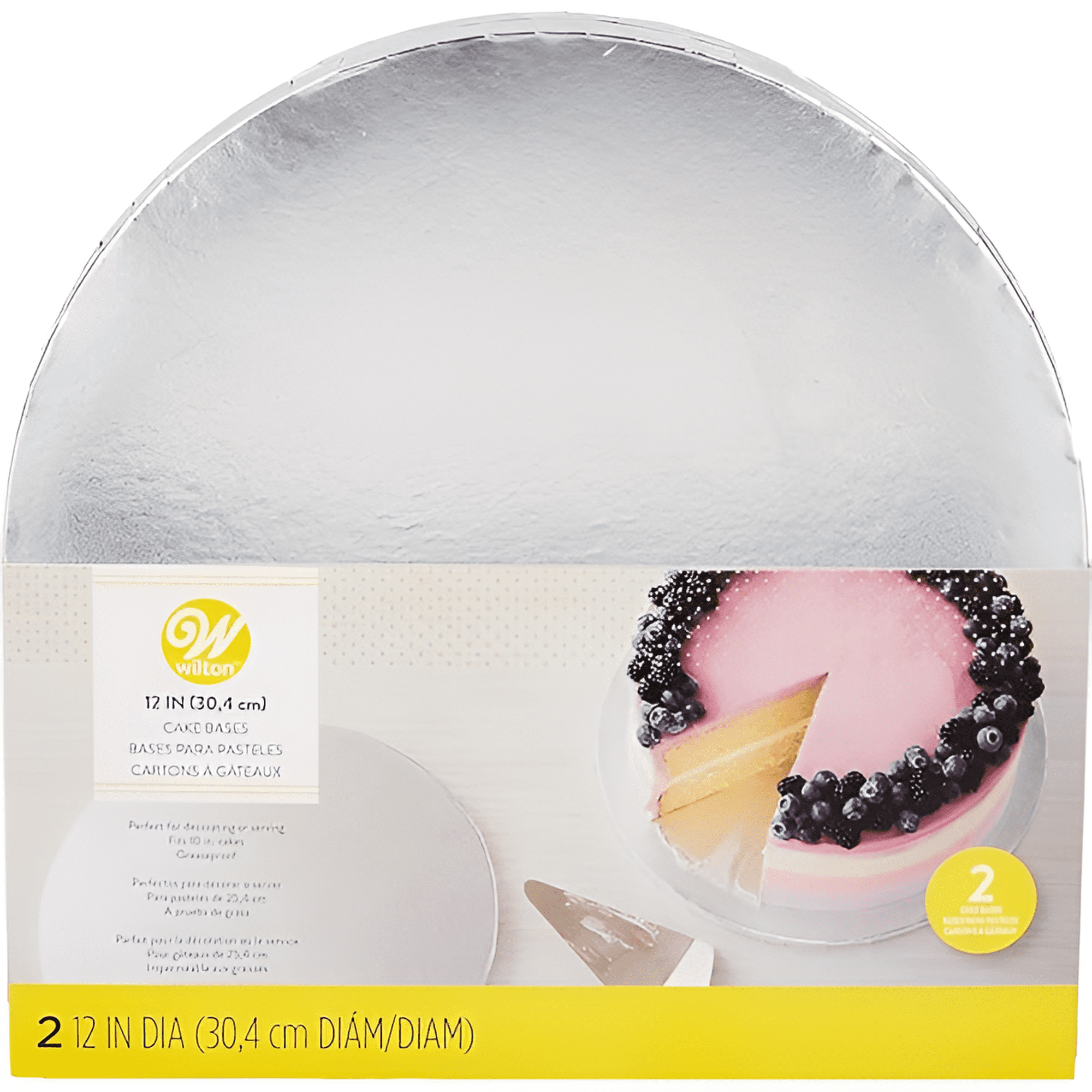 Wilton 2 ct 14" Silver Cake Base - Walmart.com