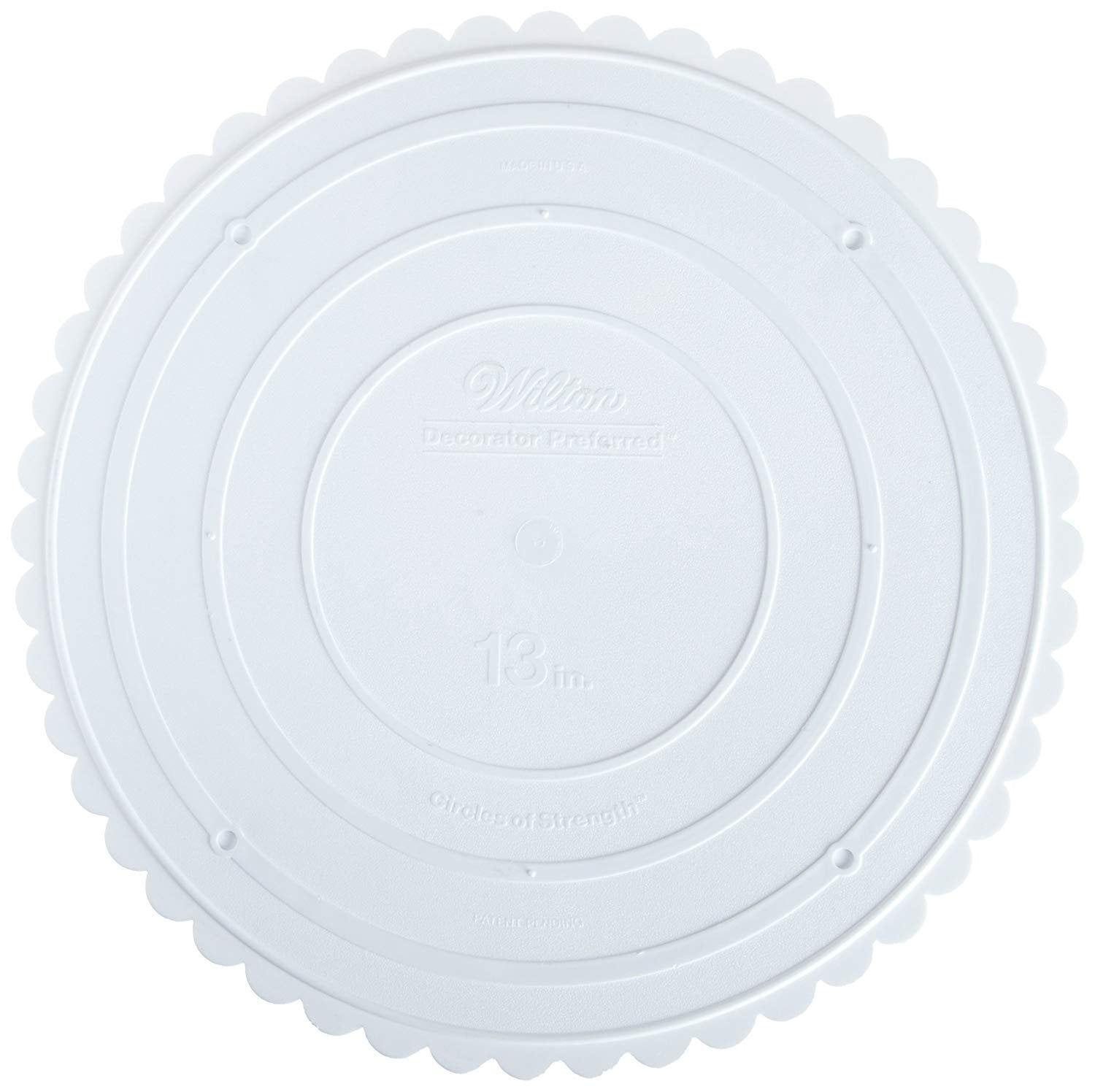 Wilton 302-13 Decorator Preferred Round Separator Plate for Cakes, 13 ...