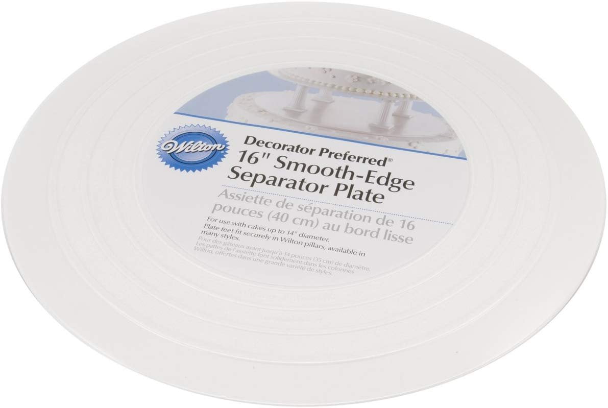 Wilton 302-4106 Smooth Edge Separator Plate for Cakes, 16-Inch ...