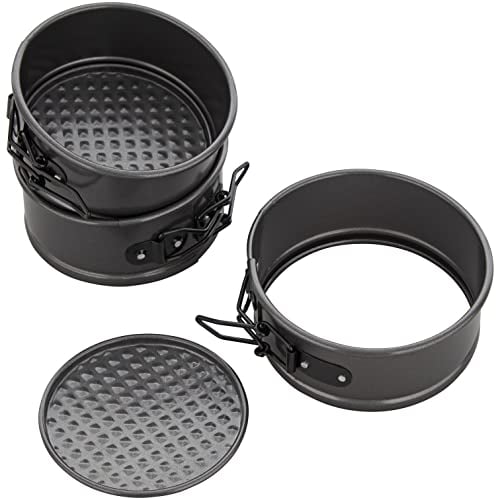 Wilton 4-Inch Mini Springform Pans for Mini Cheesecakes, Pizzas and ...