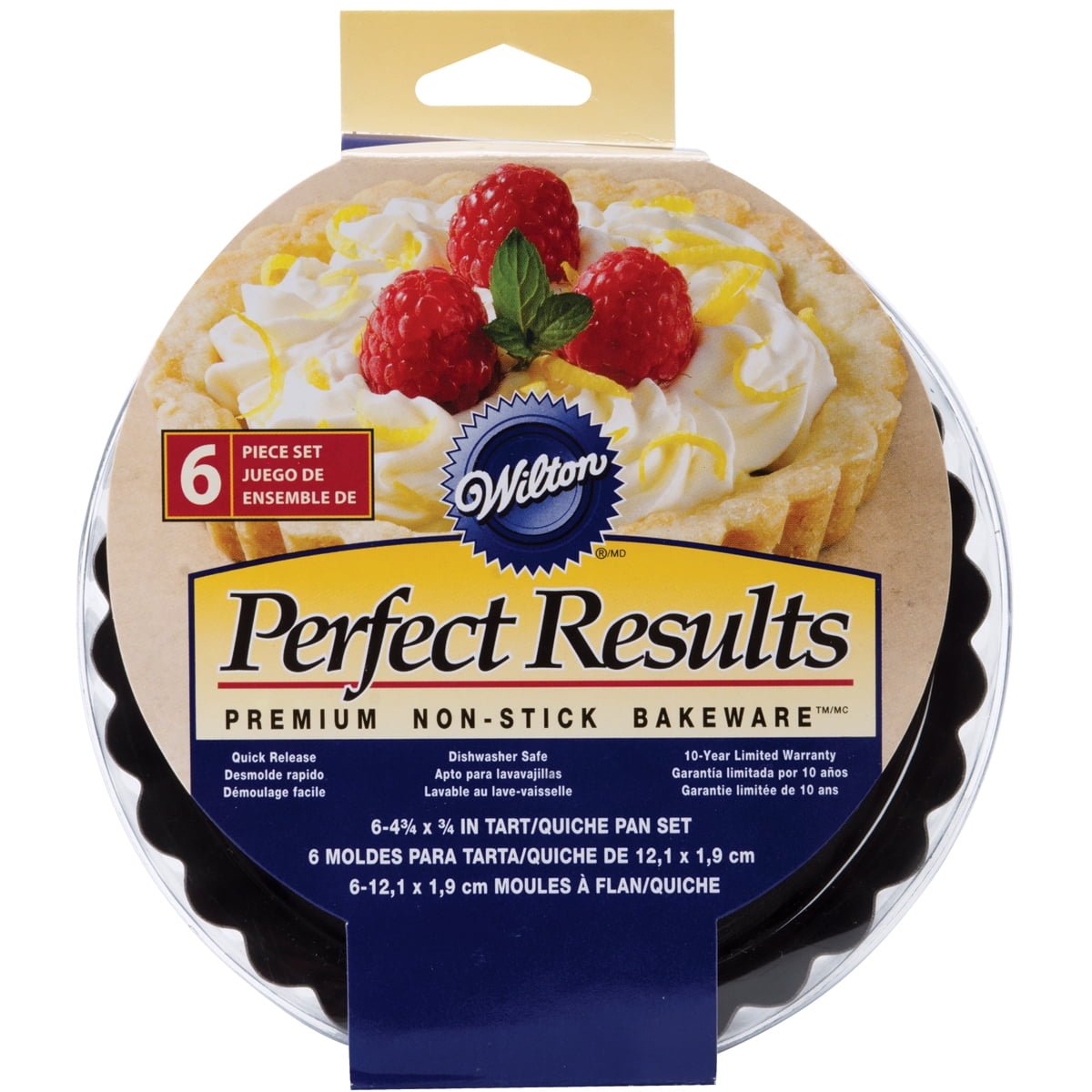 Wilton Perfect Results Premium Non-Stick Bakeware Round Tart and Quiche ...