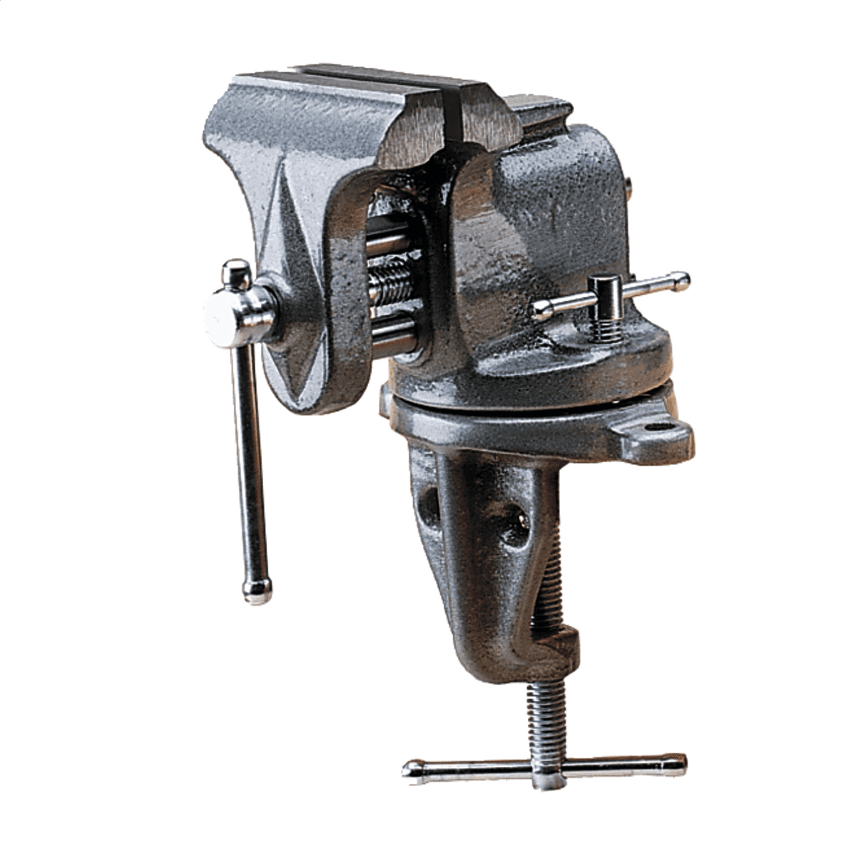 Wilton Bench Vise with Clamp-On Base, 3 Inch Jaw Width, 2-1/2 Inch ...