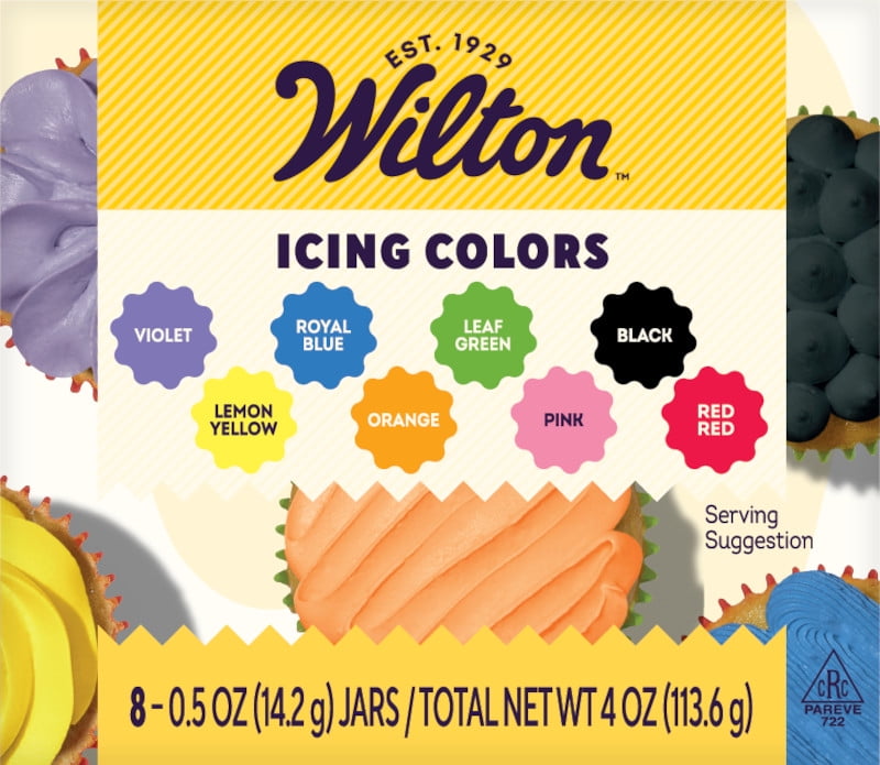 Wilton 8-Piece Gel Food Coloring Set, 4 oz. (8 Colors) - Walmart ...
