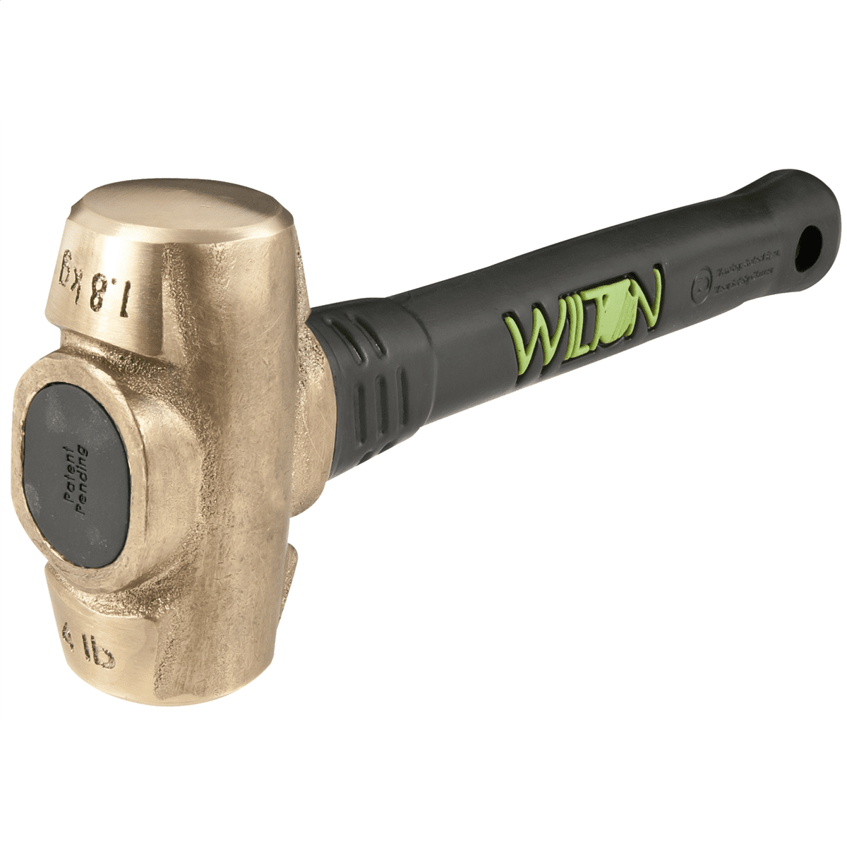 Wilton 90412 Brass Head Hammer Non Sparking Non Marring Steel Core Anti ...