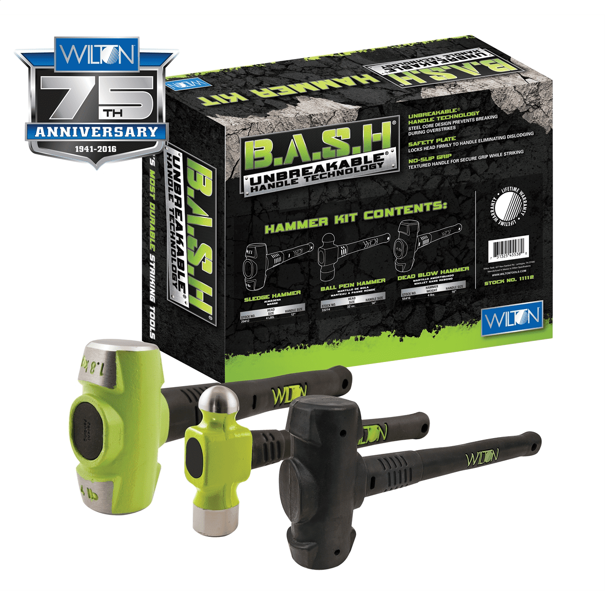 Wilton BASH 3-PC A18SHOP HAMMER KIT - Walmart.com
