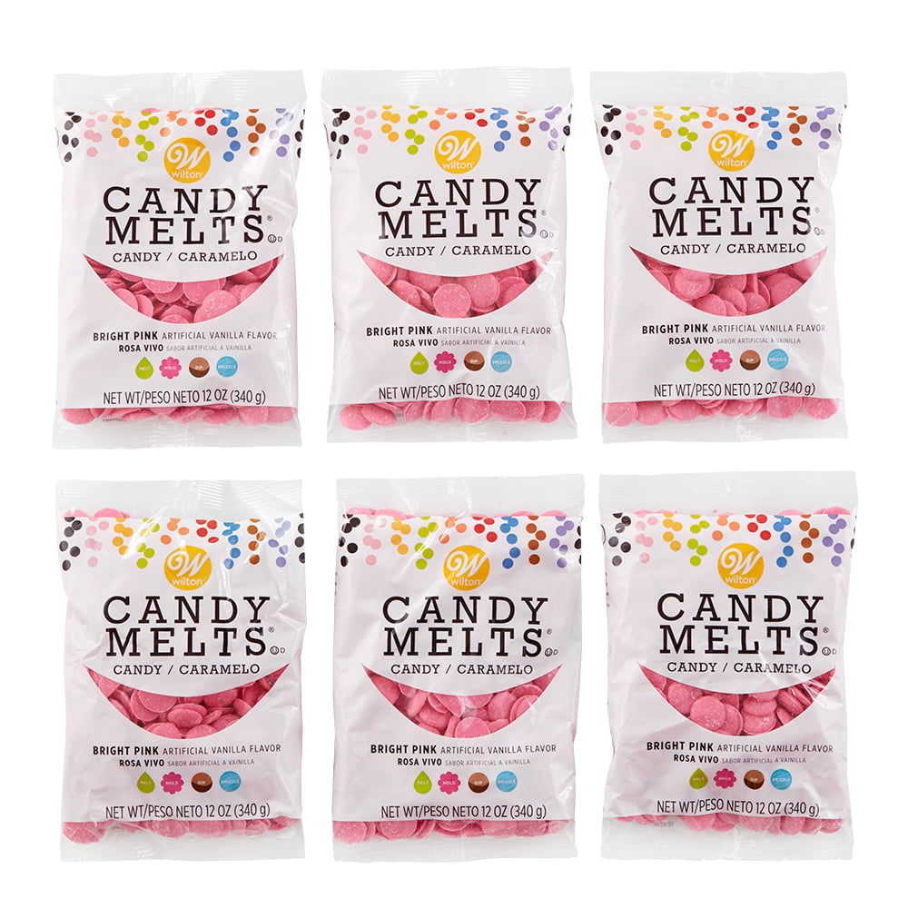 Wilton Bright Pink Candy Melts Candy, 12 oz, Pack of 6 - Walmart.com