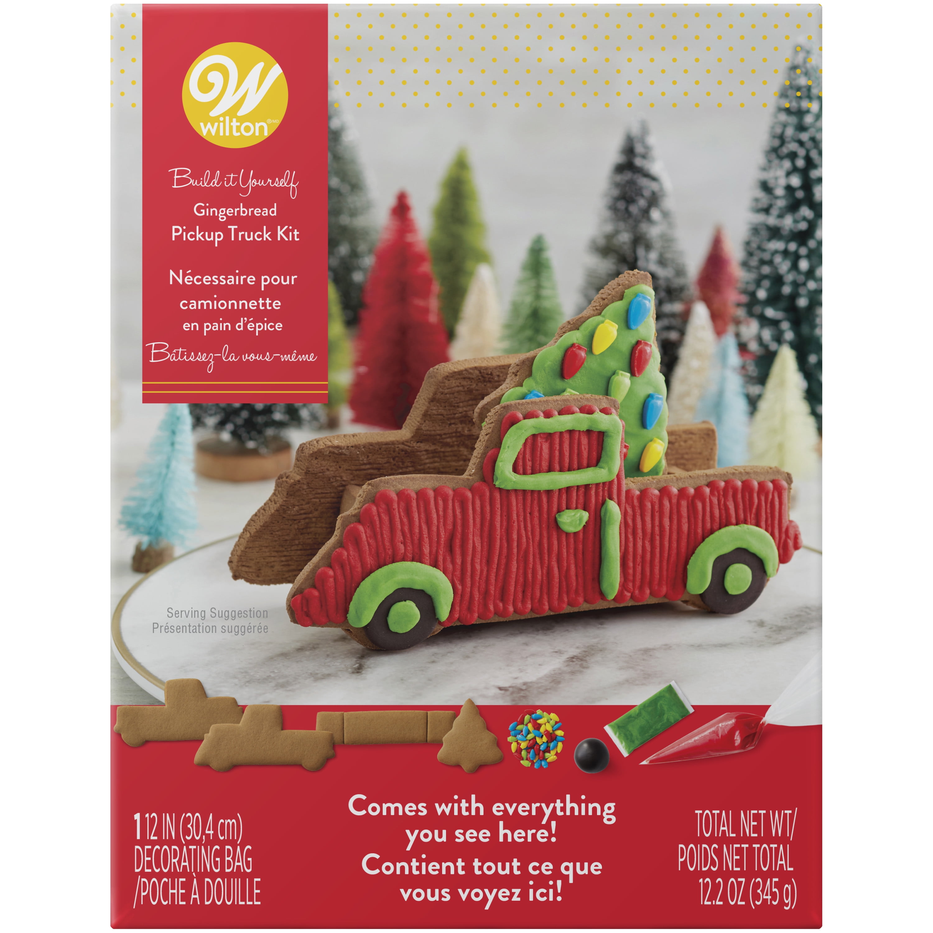 Wilton Build it Yourself Gingerbread Pickup Truck Decorating Kit ...