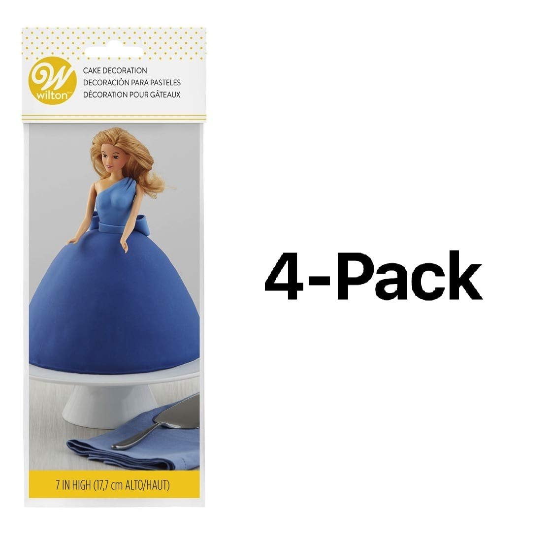Wilton Bulk Buy Teen Doll Pick Cake Decoration 7 3/4 inch 1 pack Blonde ...