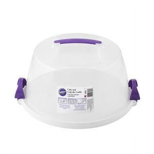 Wilton Plastic Reversible Cake Caddy Base Food Cover - Walmart.com