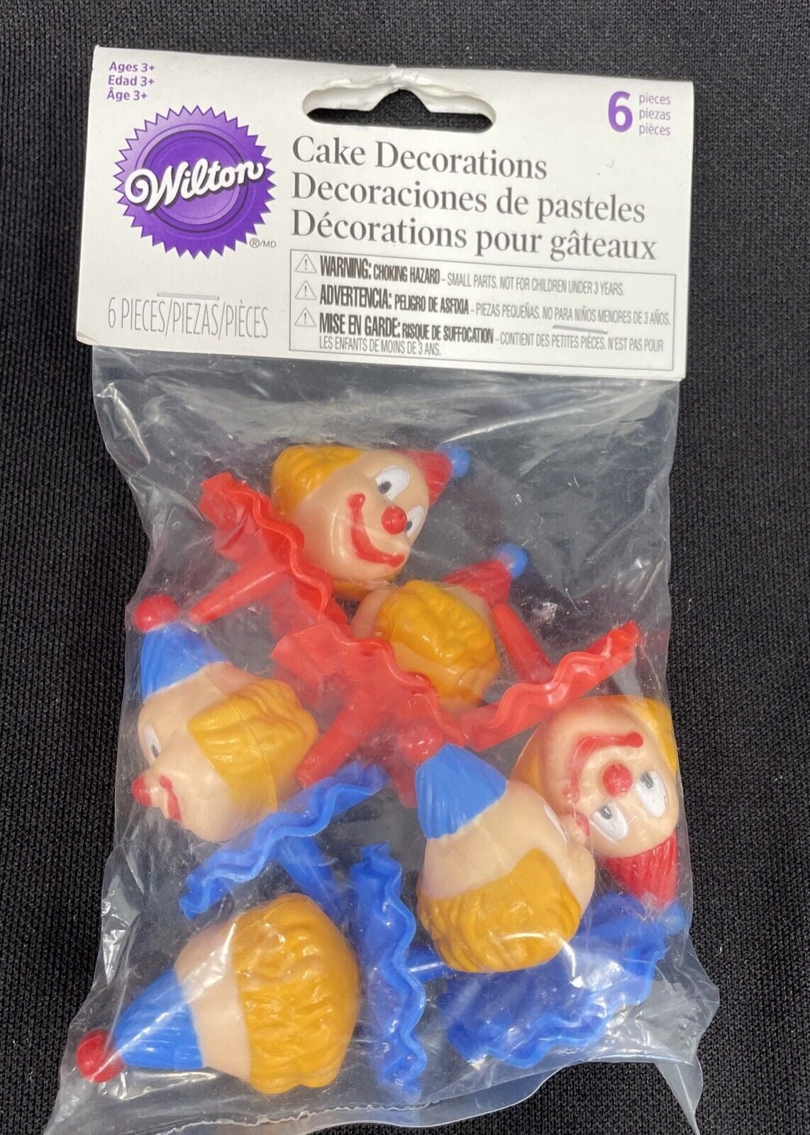 Wilton Cake Toppers Vintage Derby Clowns Happy Birthday 6Ct - Walmart.com