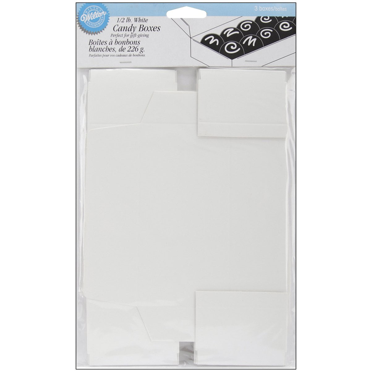 Wilton Candy Boxes 3/Pkg-White .5lb - Walmart.com
