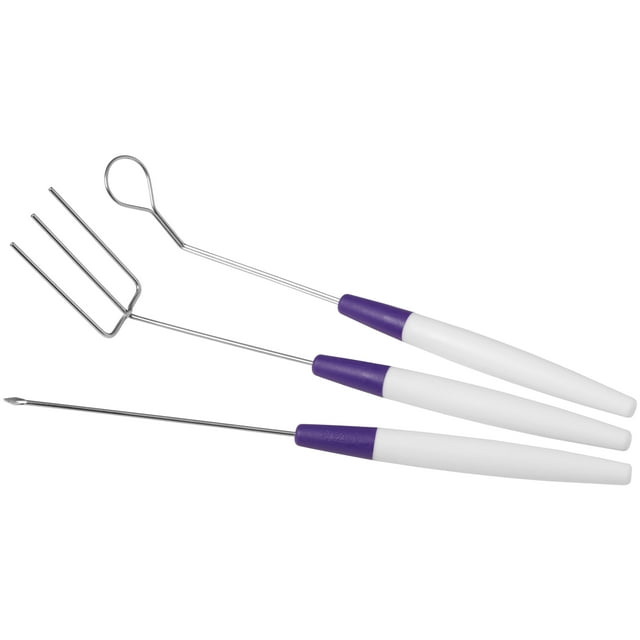 Wilton 3-Piece Candy Melts Dipping Tool Set - Chocolate Utensils ...