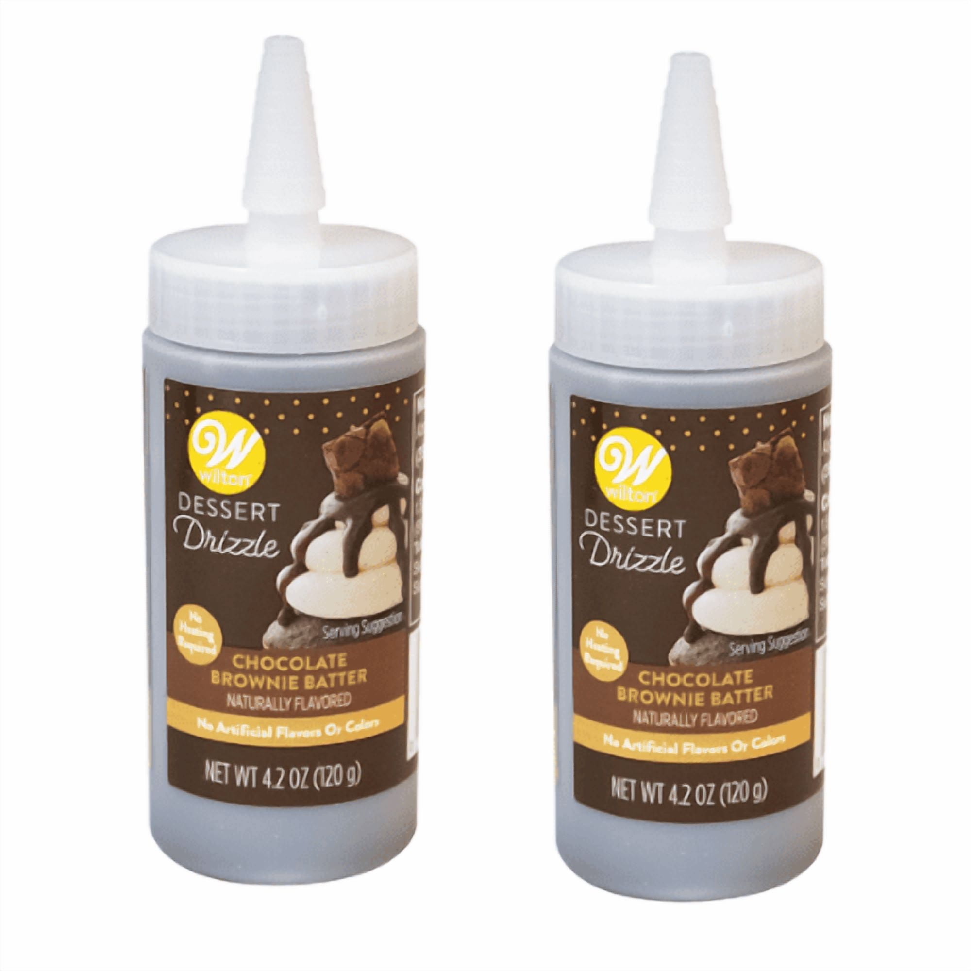 Wilton Chocolate Brownie Batter Dessert Drizzle Naturally Flavored 2 ...