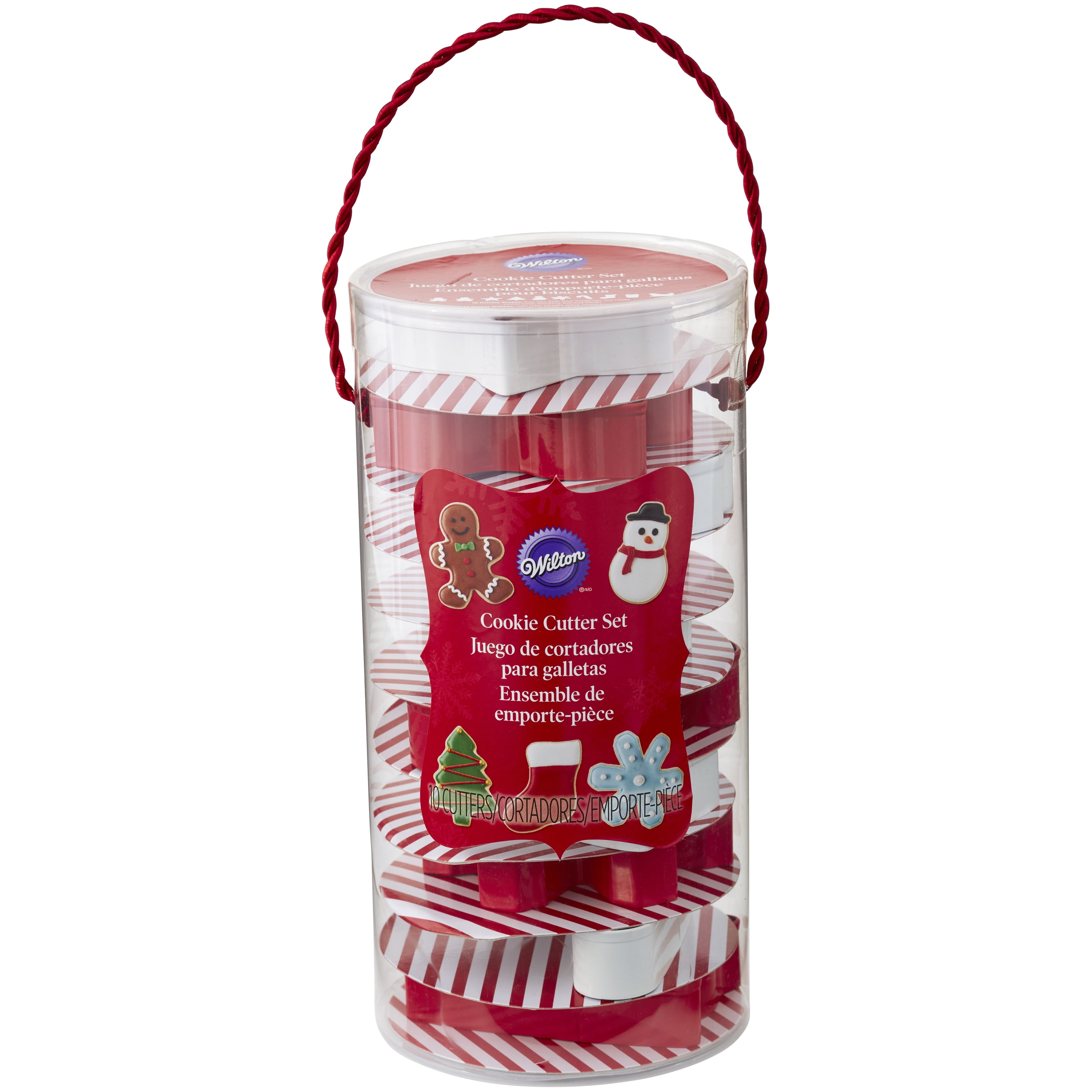 Wilton Christmas Cookie Cutter Set, 10-Piece Gift Set - Walmart.com