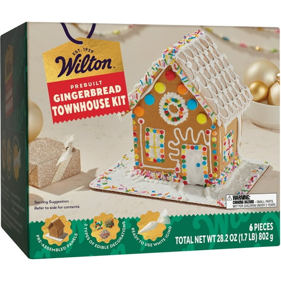 Gingerbread House Kit, Easy to Assemble and Ready to Decorate, Prebaked ...
