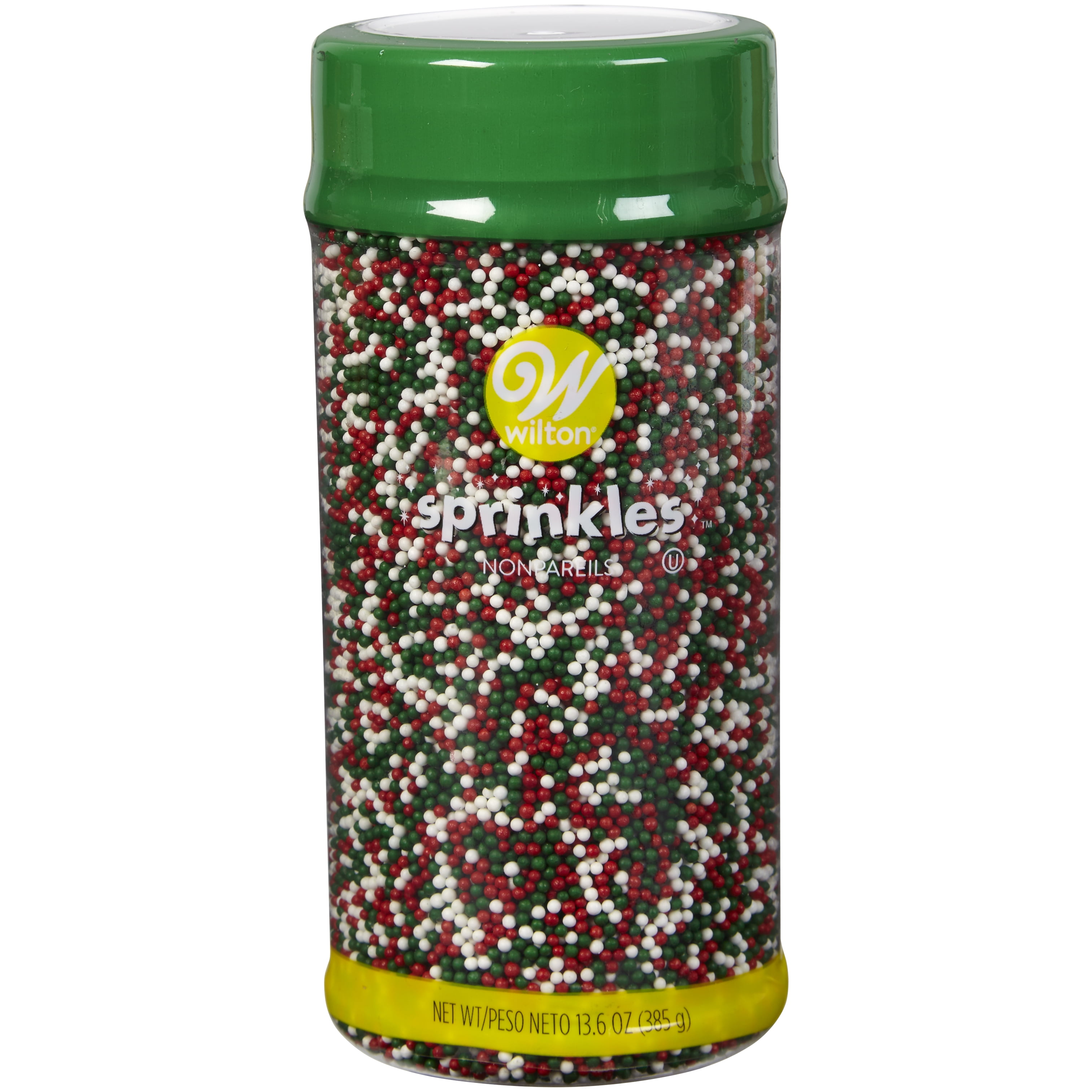 Wilton Holiday Colored Large Decorative Nonpareils Sprinkles, 13.6 oz ...
