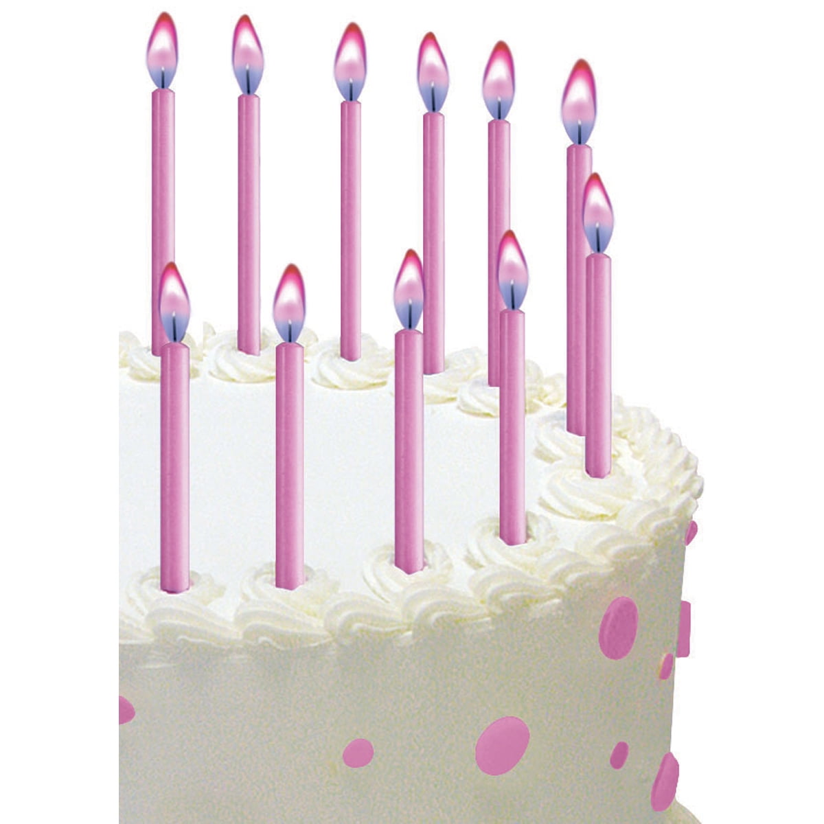Wilton Color Flame Candles, 12pk, Pink - Walmart.com