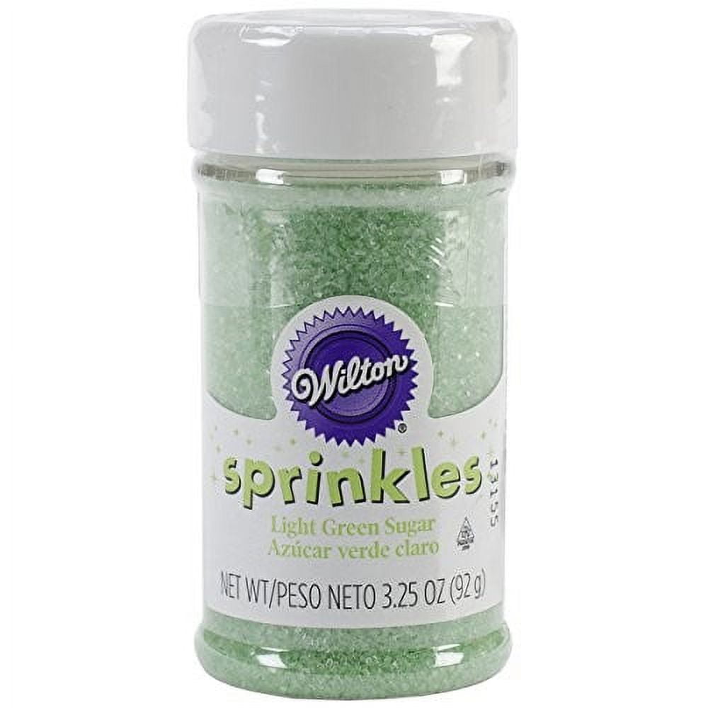 Wilton Colored Sugar, Light Green Decorating Sprinkles, 3.25 oz Bottle ...