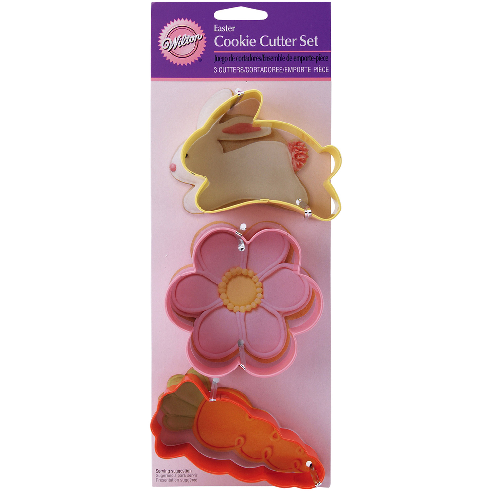 Wilton Cookie Cutter Set, Carrot, Bunny & Flower 3 ct. 2308-1328 ...