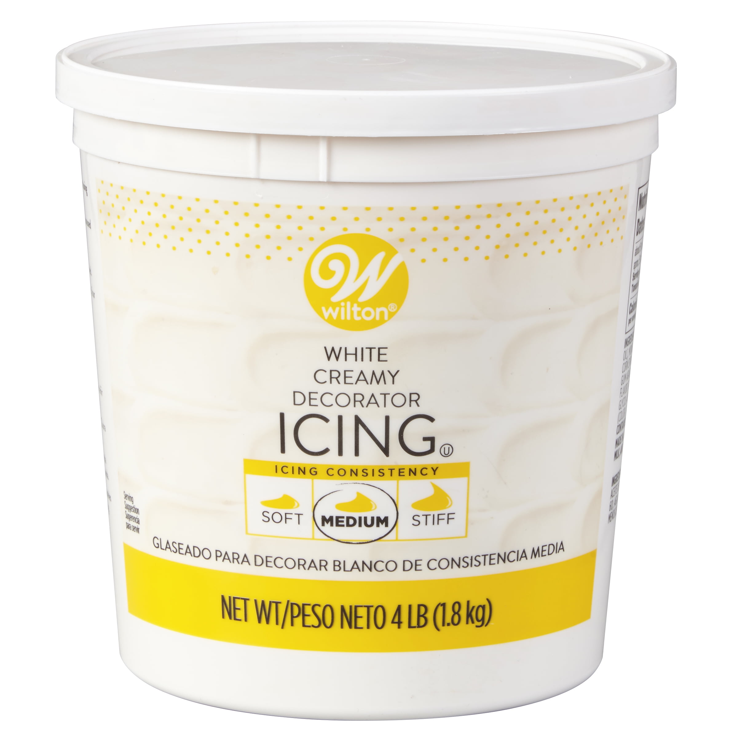 Wilton Vanilla Flavored Cake Decorating Frosting, Creamy White ...