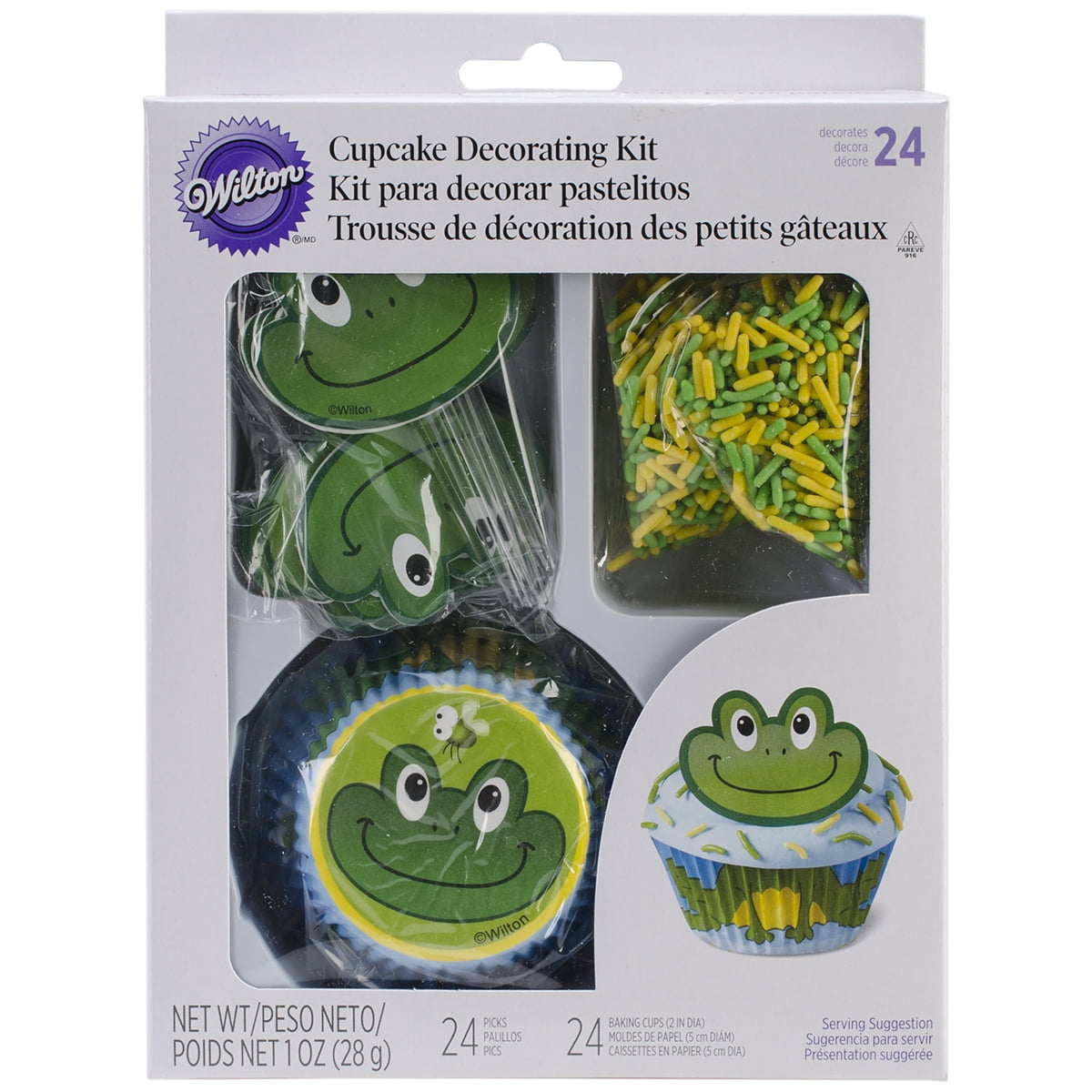Wilton Cupcake Decorating Kit, Frog 24 ct. 415-2197 - Walmart.com