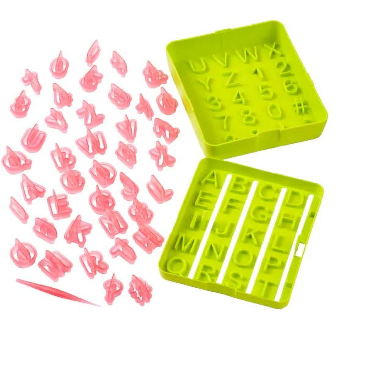 Wilton Cut With Fondant Alphabet Number Cut Outs Set 40 Piece - Walmart.com