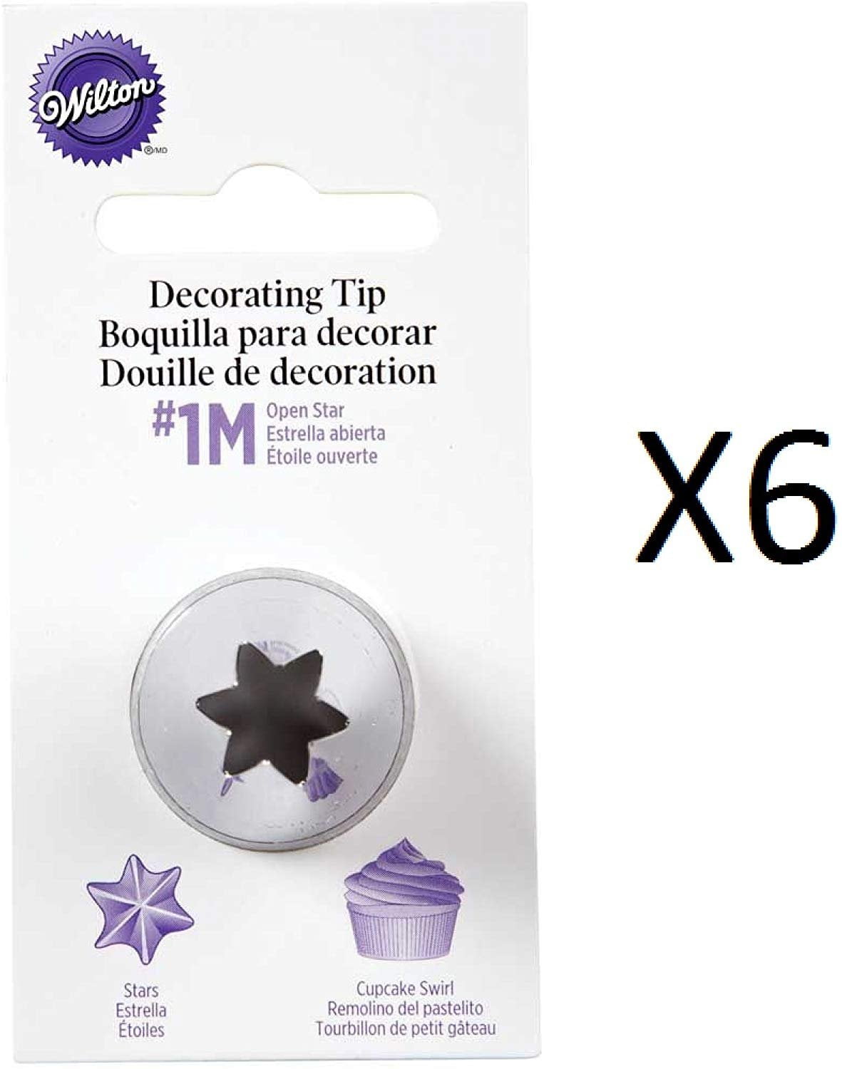 Wilton Decorating Tip - 1M Star - 1 Pack of 6 Piece - Walmart.com