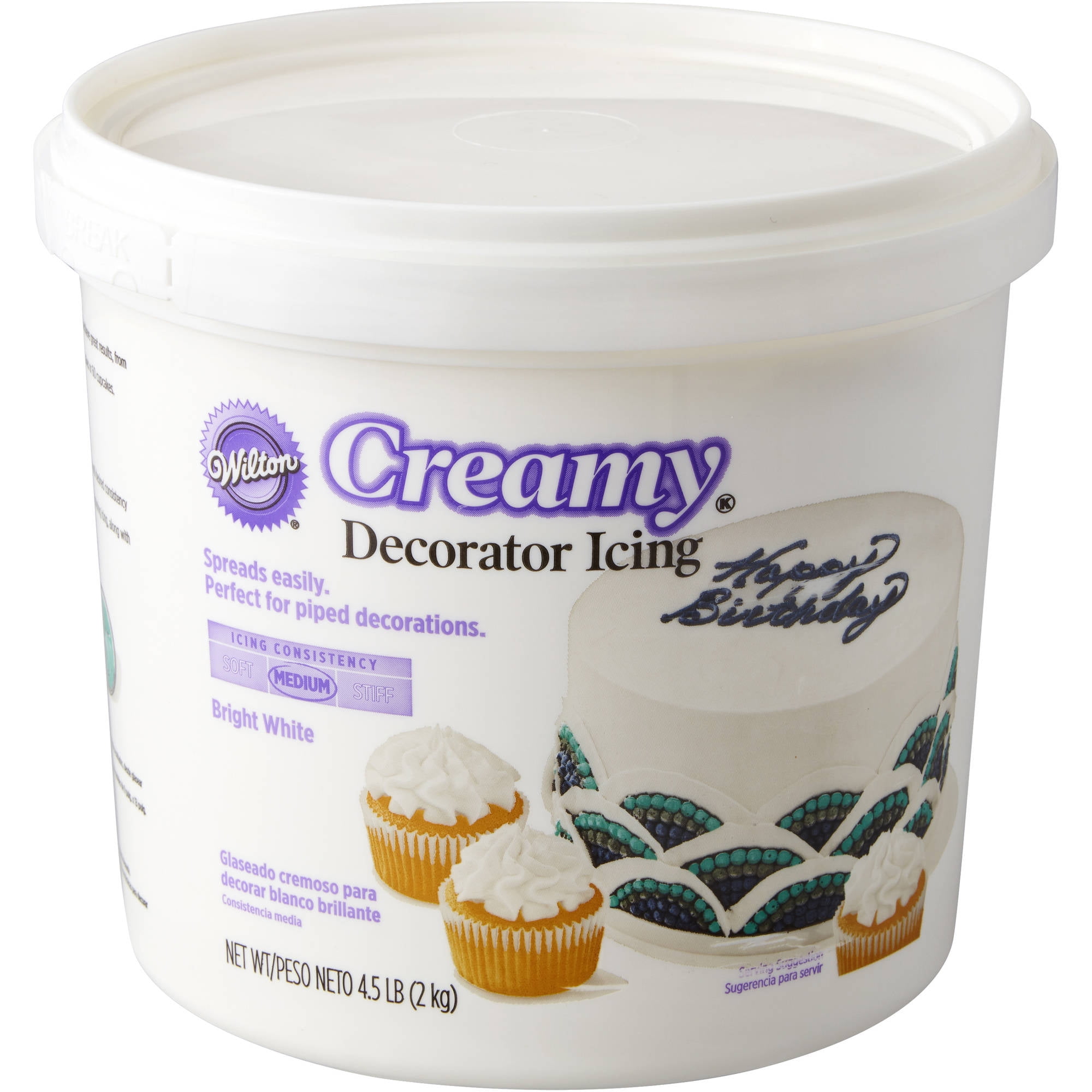 Wilton Decorator Icing Med White 4.5lb - Walmart.com