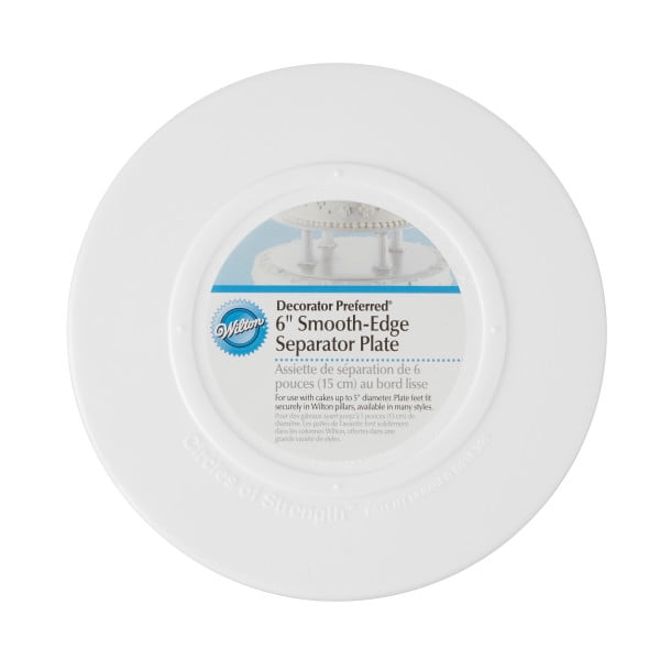 Wilton Decorator Preferred SmoothEdge Cake Separator Plate 6Inch 1 Pack ...