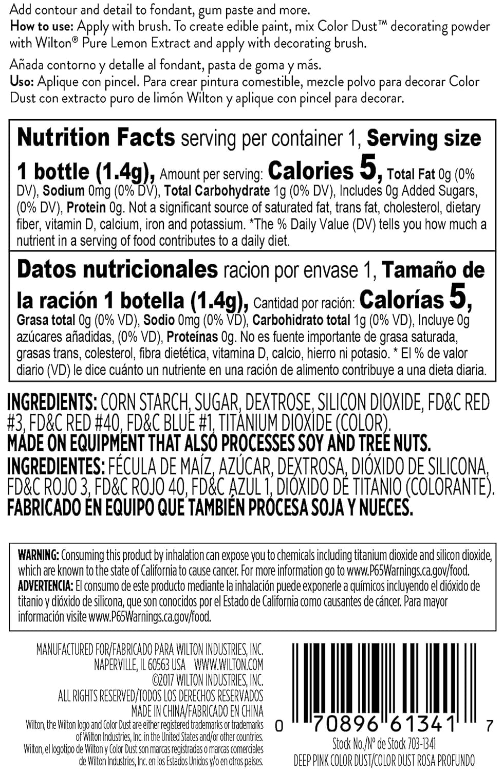 Wilton Deep Pink Color Dust .05 oz. - Walmart.com