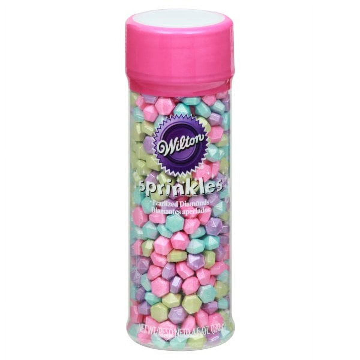 Wilton Pearlized Diamonds Decorating Pearls, Shimmer Sparkles for Cake ...