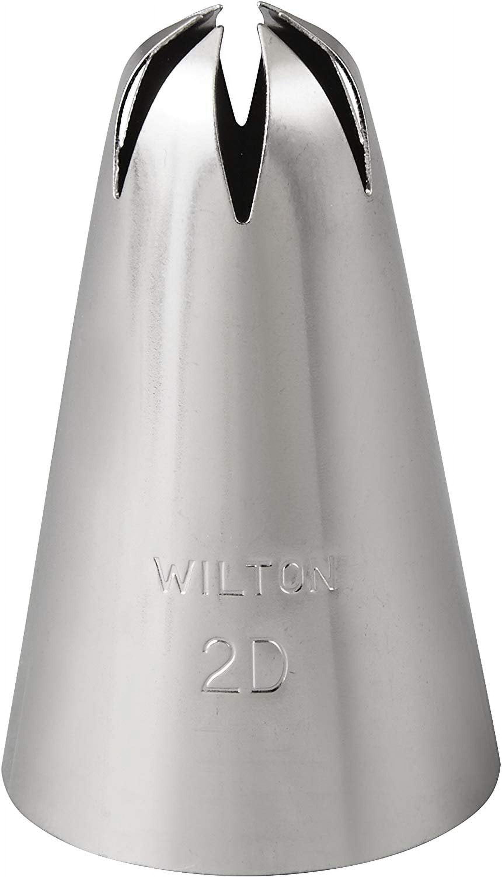 Wilton No.2D Drop Flower Tip, Cake Decorating Piping Icing Bag for ...