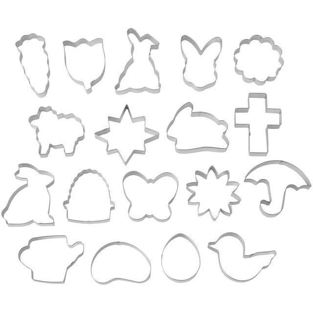 Wilton Easter Cookie Cutters Set, 18-Count Tub - Walmart.com