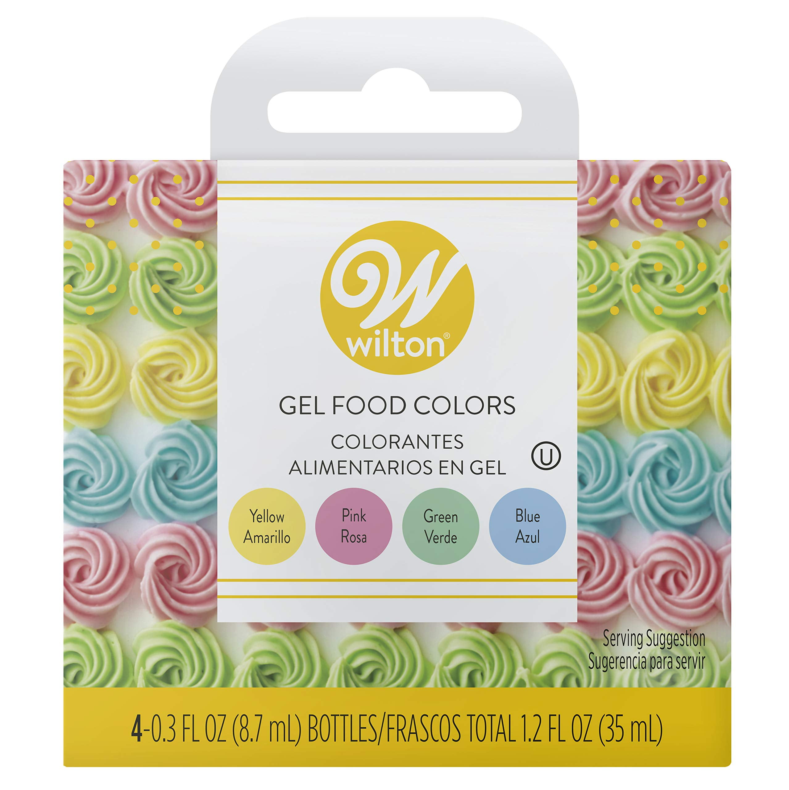 Wilton Gel Food Color GGA1 Set, Primary, 0.3 Fl Oz, Pack of 4 - Walmart.com