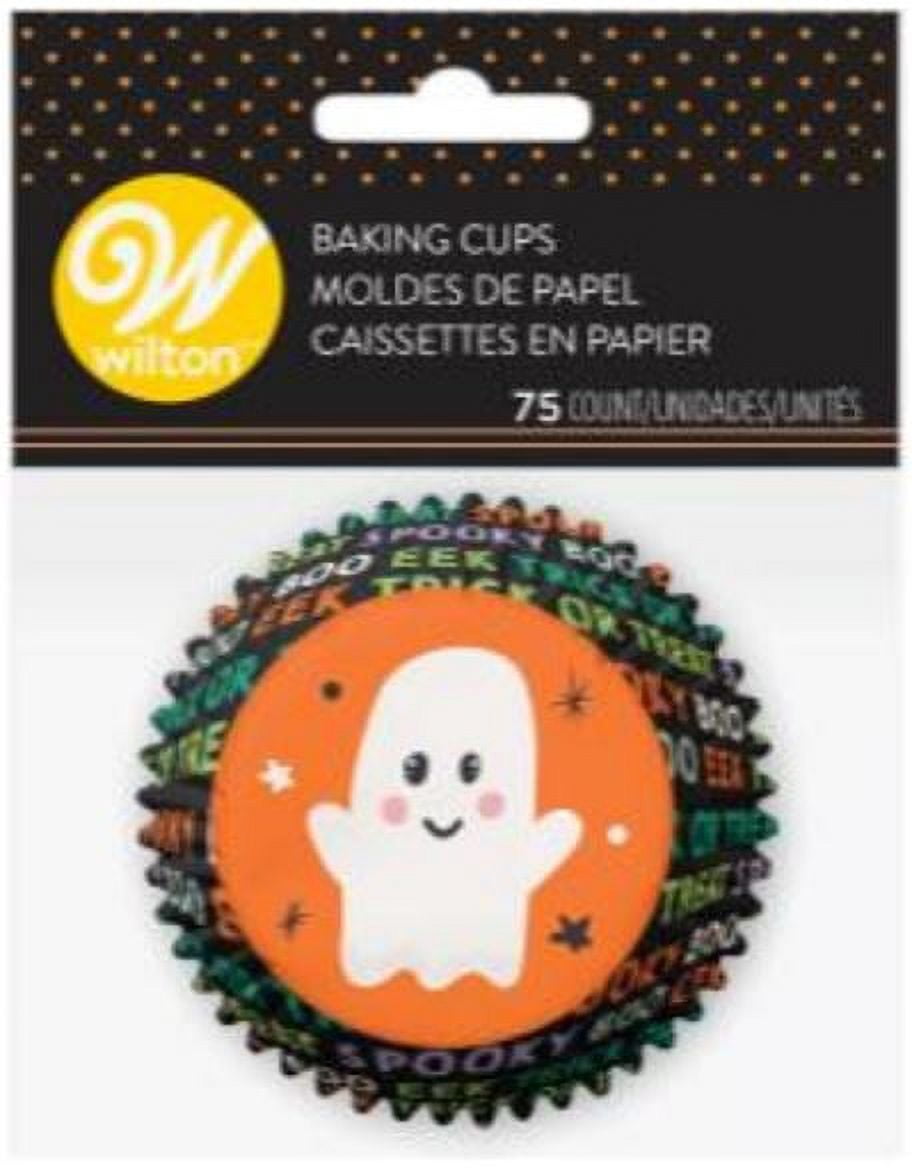 Halloween Ghosts Standard Baking Cups, 75/pkg - Walmart.com