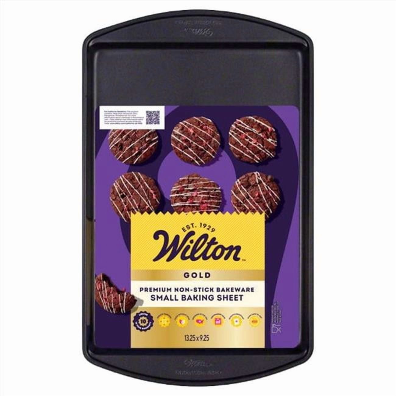 Wilton Enterprises 6089593 9 x 13 in. Gold & Black Baking Sheet ...