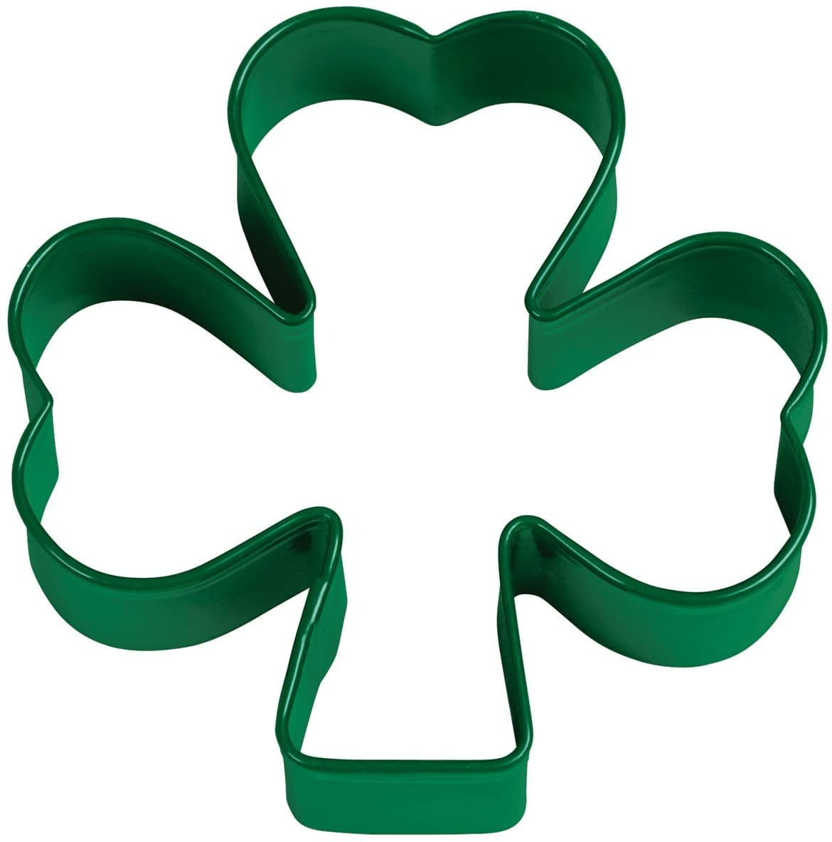 Wilton Green Metal Shamrock Cookie Cutter - Walmart.com