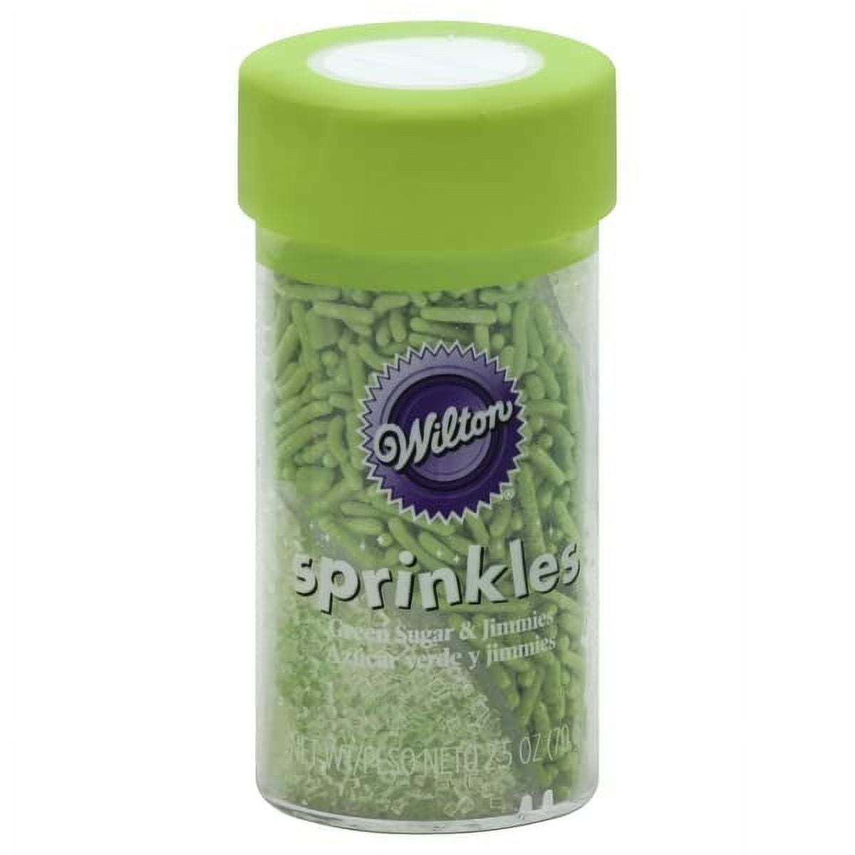 Wilton Green Sugar & Jimmies Sprinkles Icing & Decorations 2.5 Oz ...