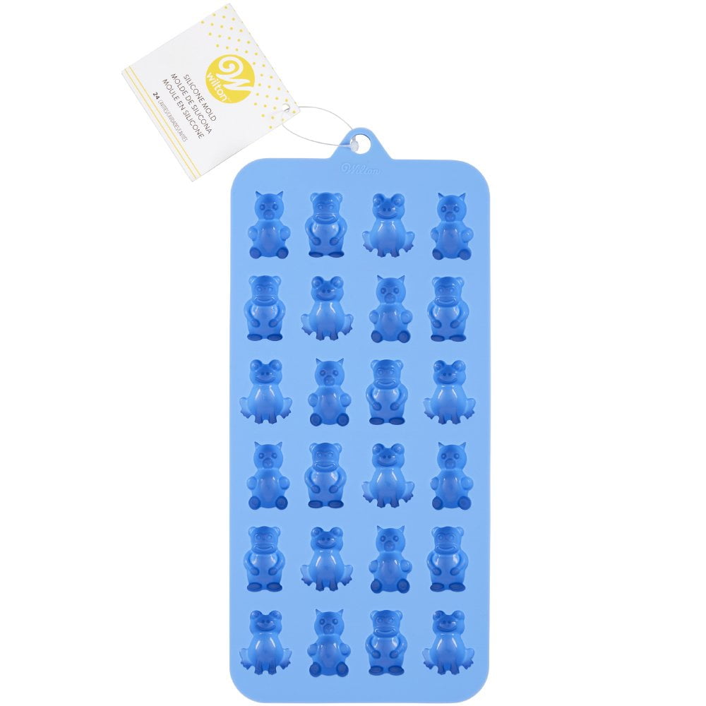 Wilton Silicone Gummy Animal Chocolate Set Mold, 24 Cavities - Walmart.com