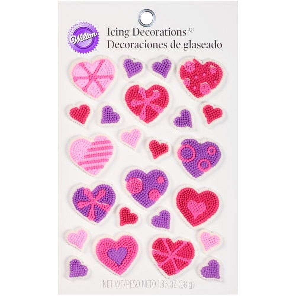 Wilton Hearts Icing Decorations - Walmart.com